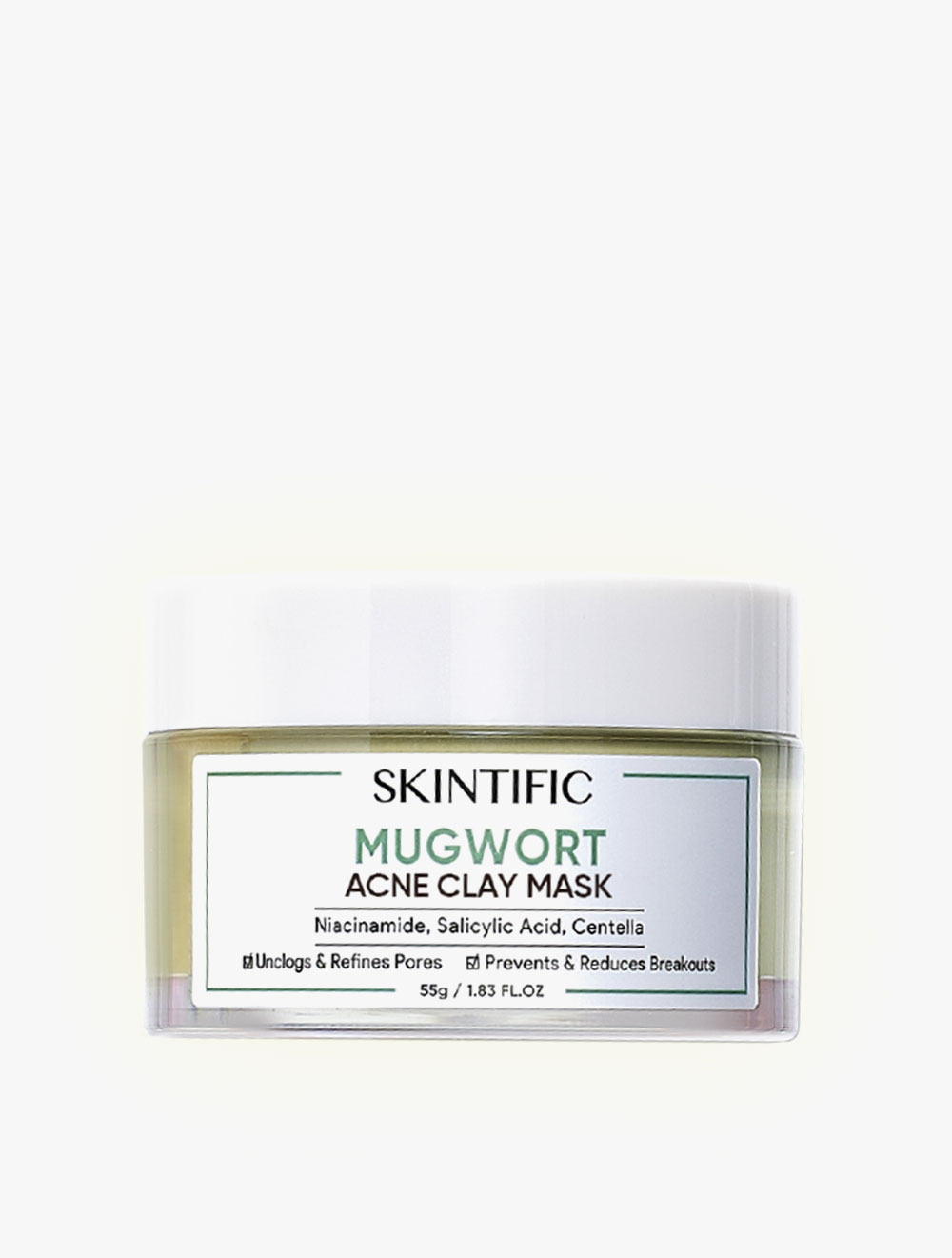 SKINTIFIC Mugwort Acne Clay Mask-55g