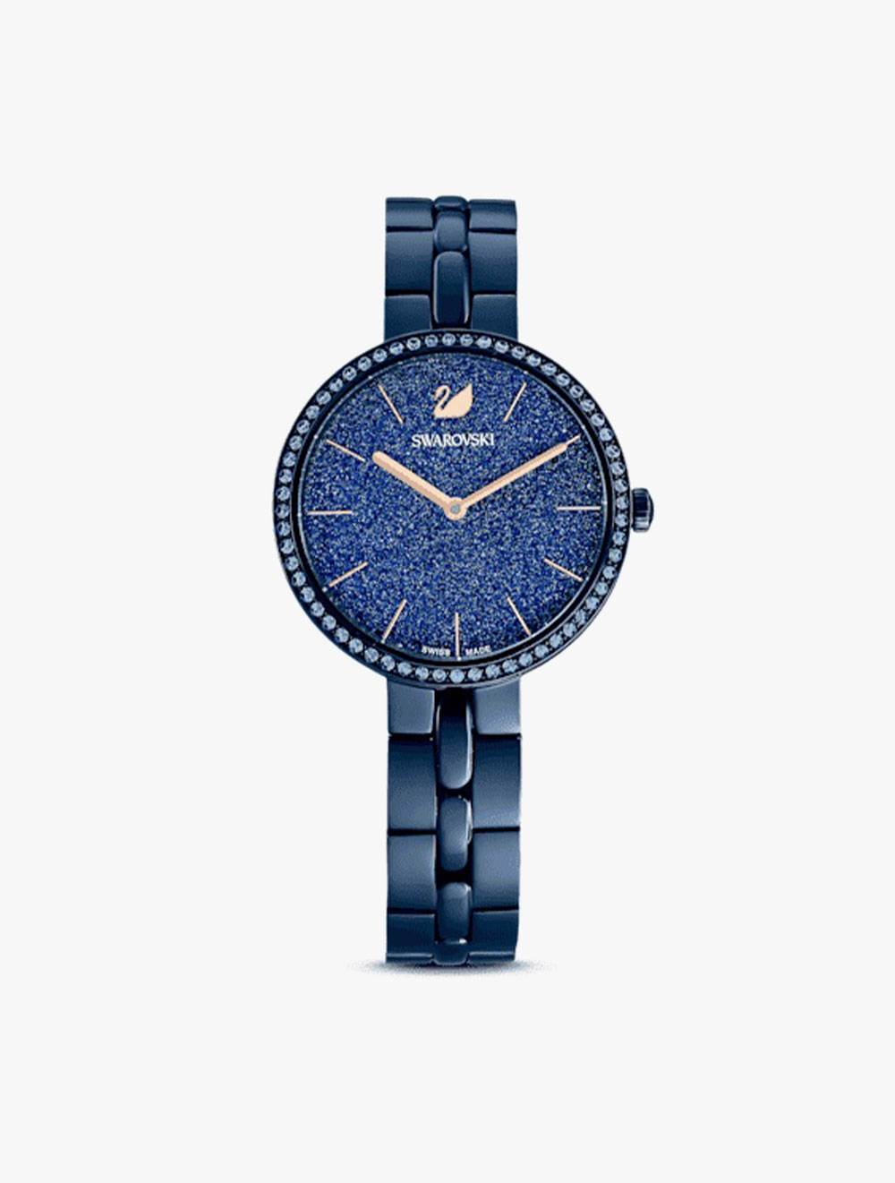 Cosmopolitan Watch, Swiss Made, Metal Bracelet, Blue, Blue Finish